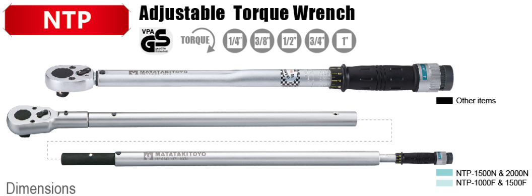 Cờ lê lực Matatakitoyo NTP-500N( 100-500 Nm) - Cờ lê lực, Kích thủy lực ...